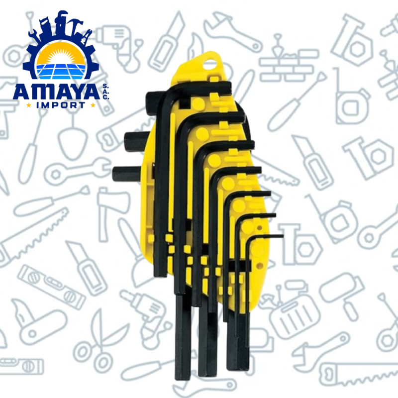 JUEGO DE LLAVES HEXAGONALES EN PULGADAS STANLEY 69-254